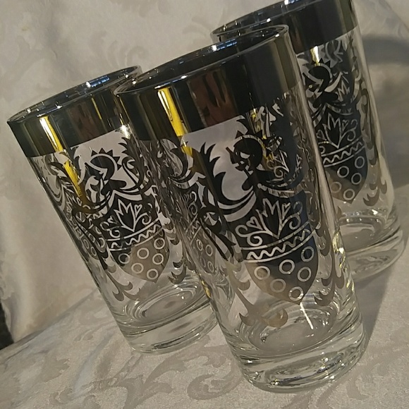 Dining | Most Beautiful Silver Barware Glasses Vintage 3 | Poshmark
